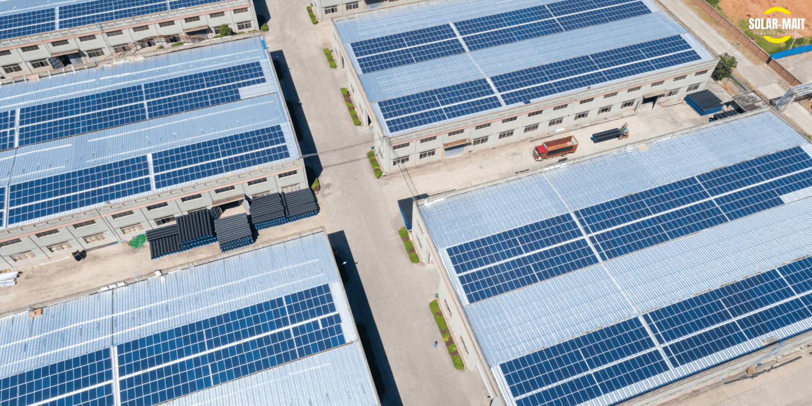 Rooftop Solar Panels for Commercial & Industries | SOLAR-MAIT